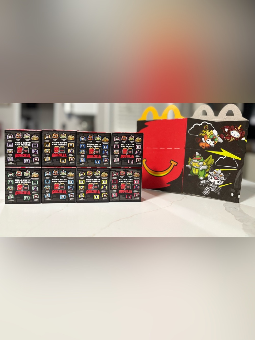 Hello Kitty Toys Mcdonalds Hello Kitty Godzilla And Friends Happy
